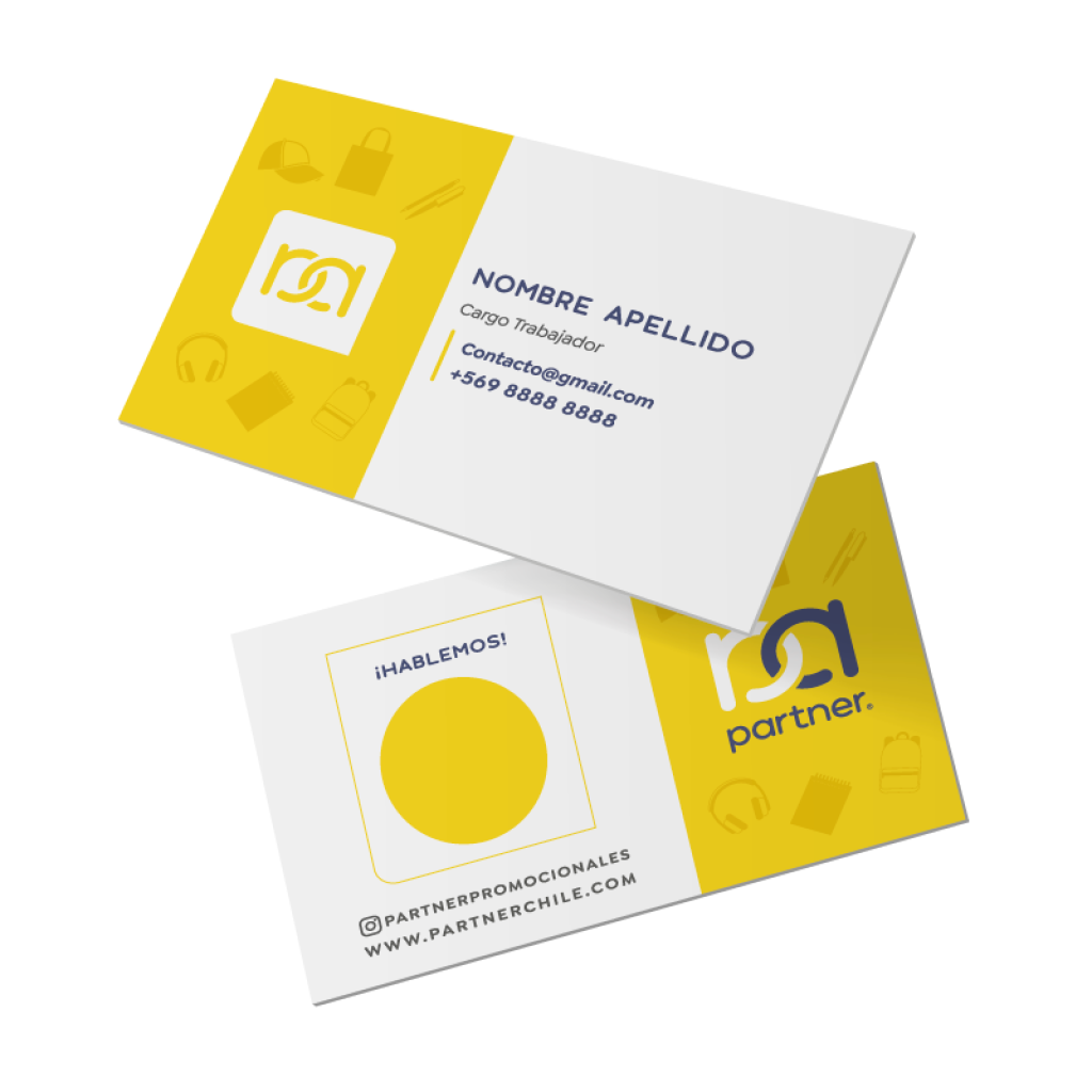 Tarjetas de presentación 100 unidades - Partner Chile